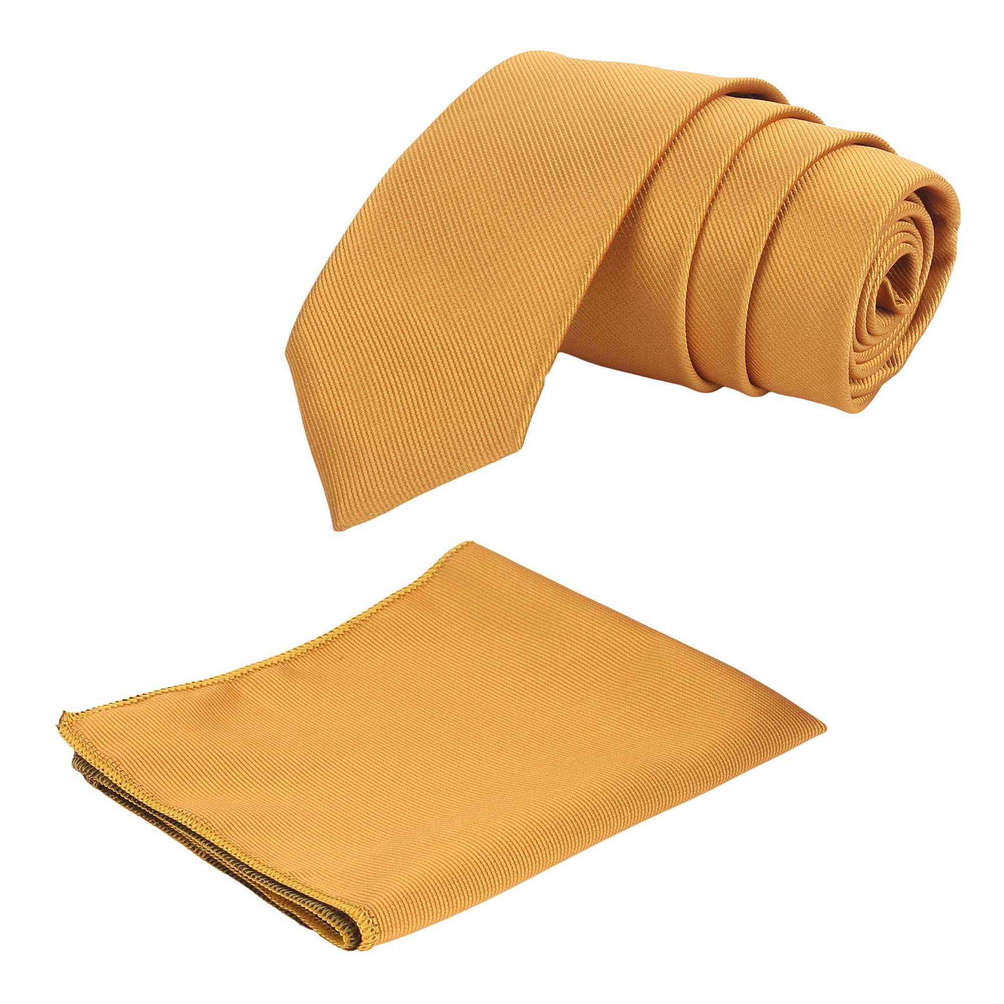 Mustard Self Striped Necktie – Tie Benon